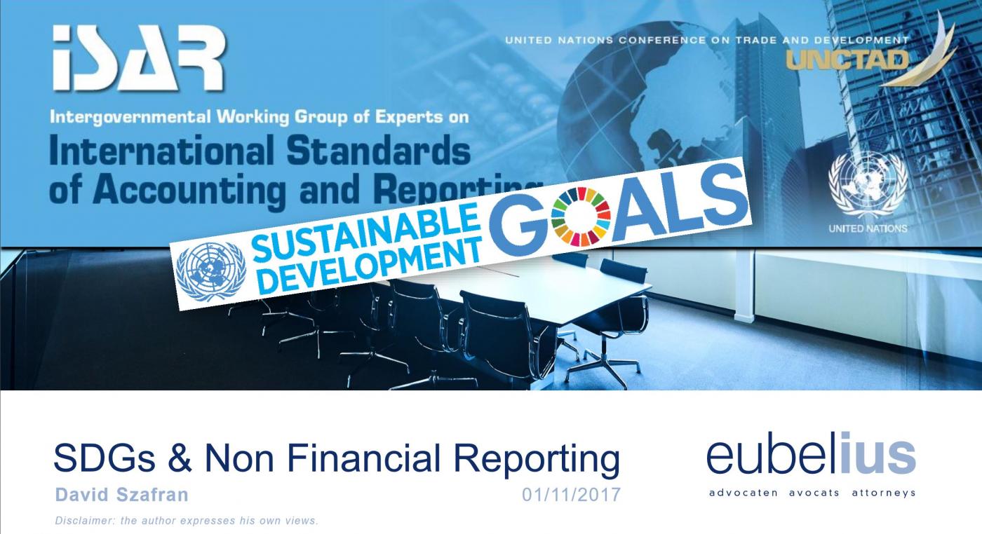 How does corporate non-financial reporting contribute to the UN ...